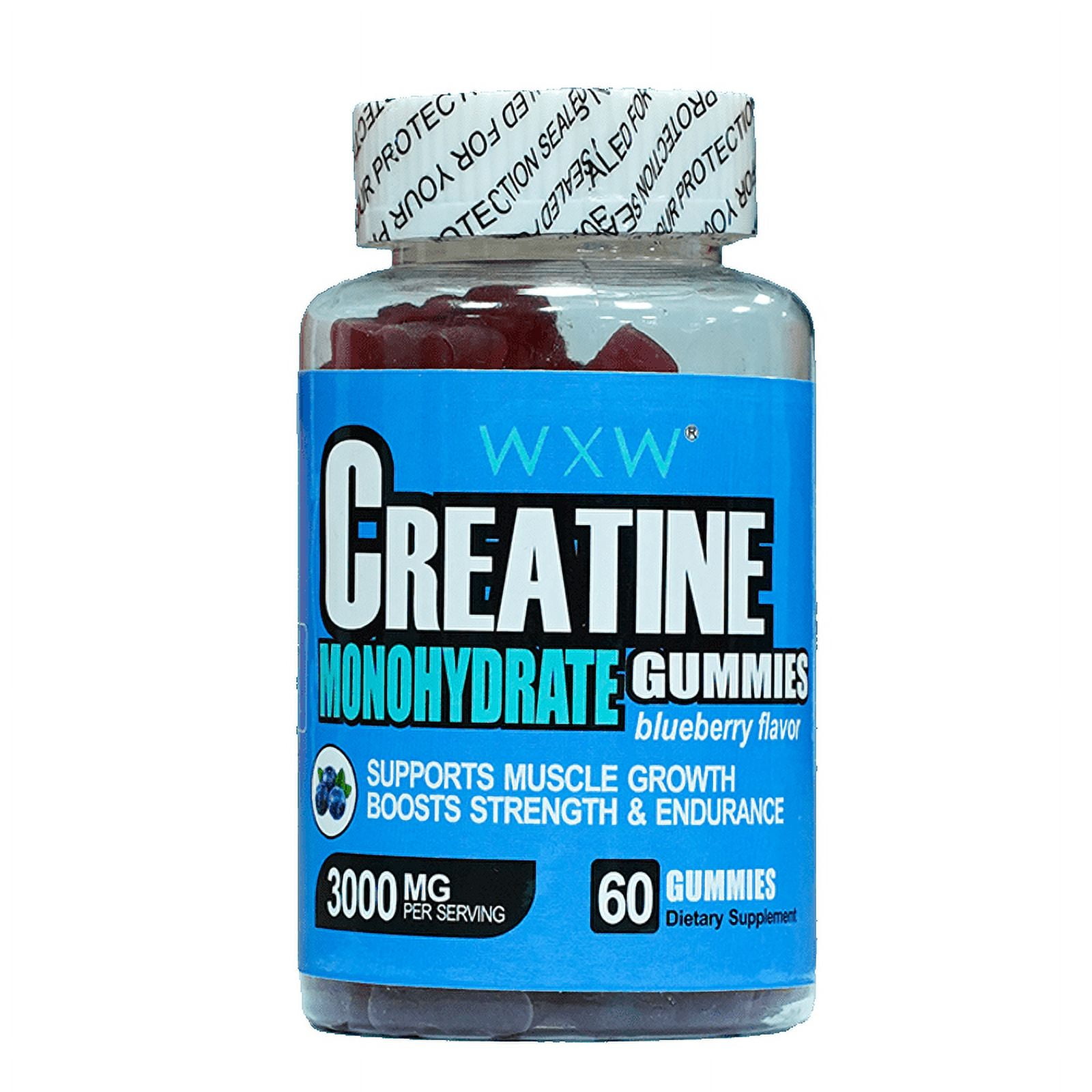 WXW Creatine Monohydrate Gummies – Blueberry Flavor - Walmart.com