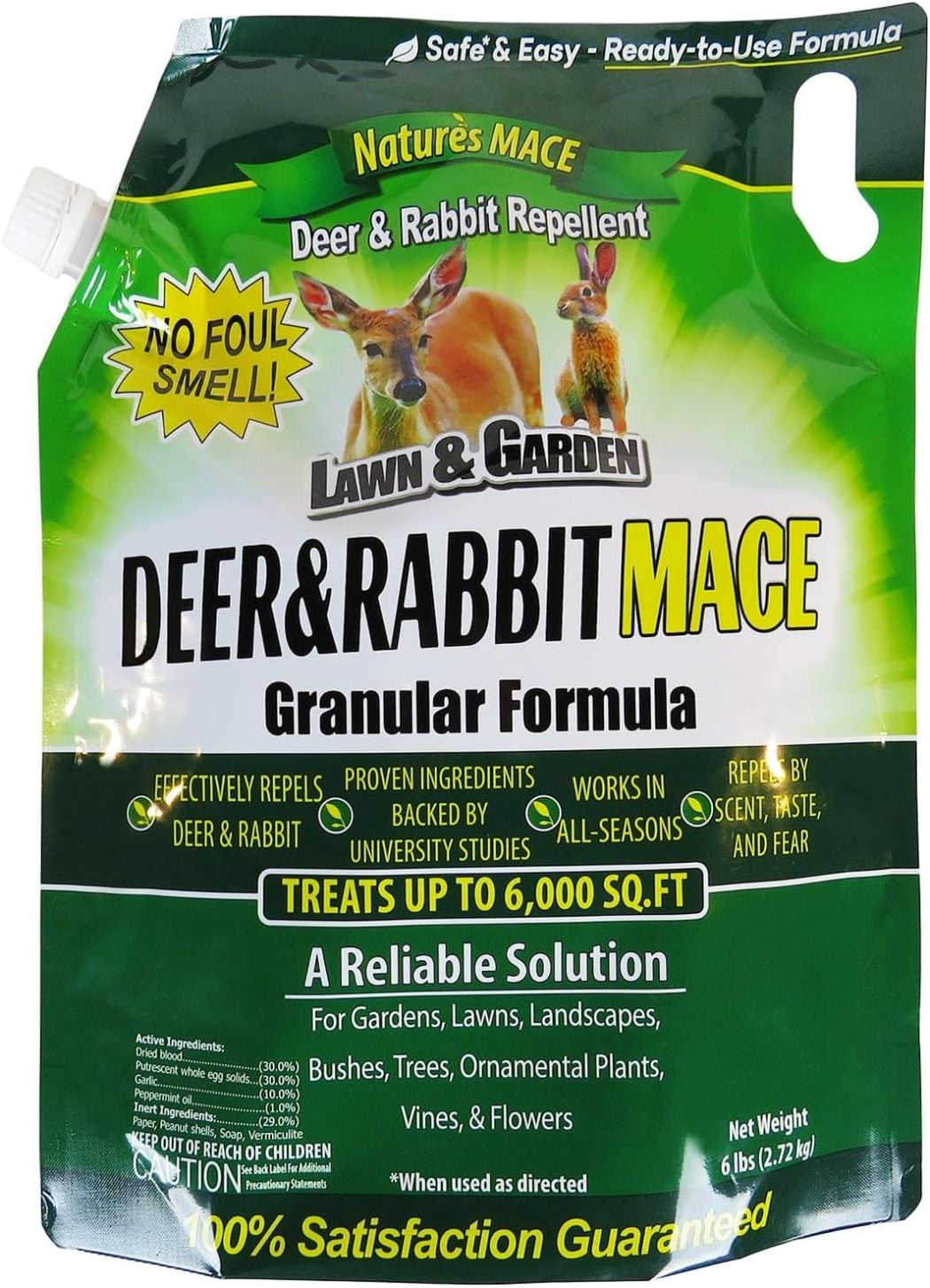 WXWP Deer Repellent Granular, 6 Pounds, Repel Deer from Your Garden ...