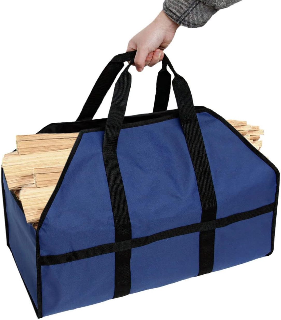 WXWP Firewood Log Carrier Durable Heavy Duty Canvas Firewood Tote Bag ...
