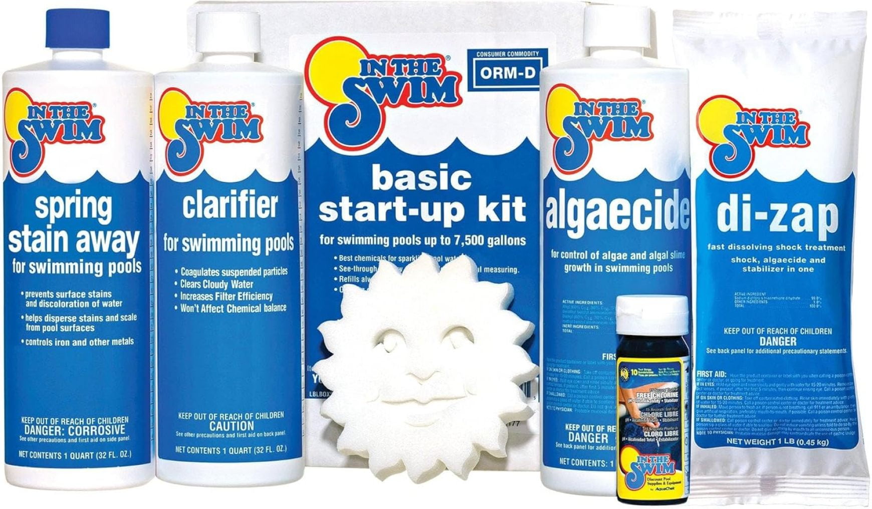 WXWP Pool Basic Opening Chemical Start Up Kit - Above Ground and In ...