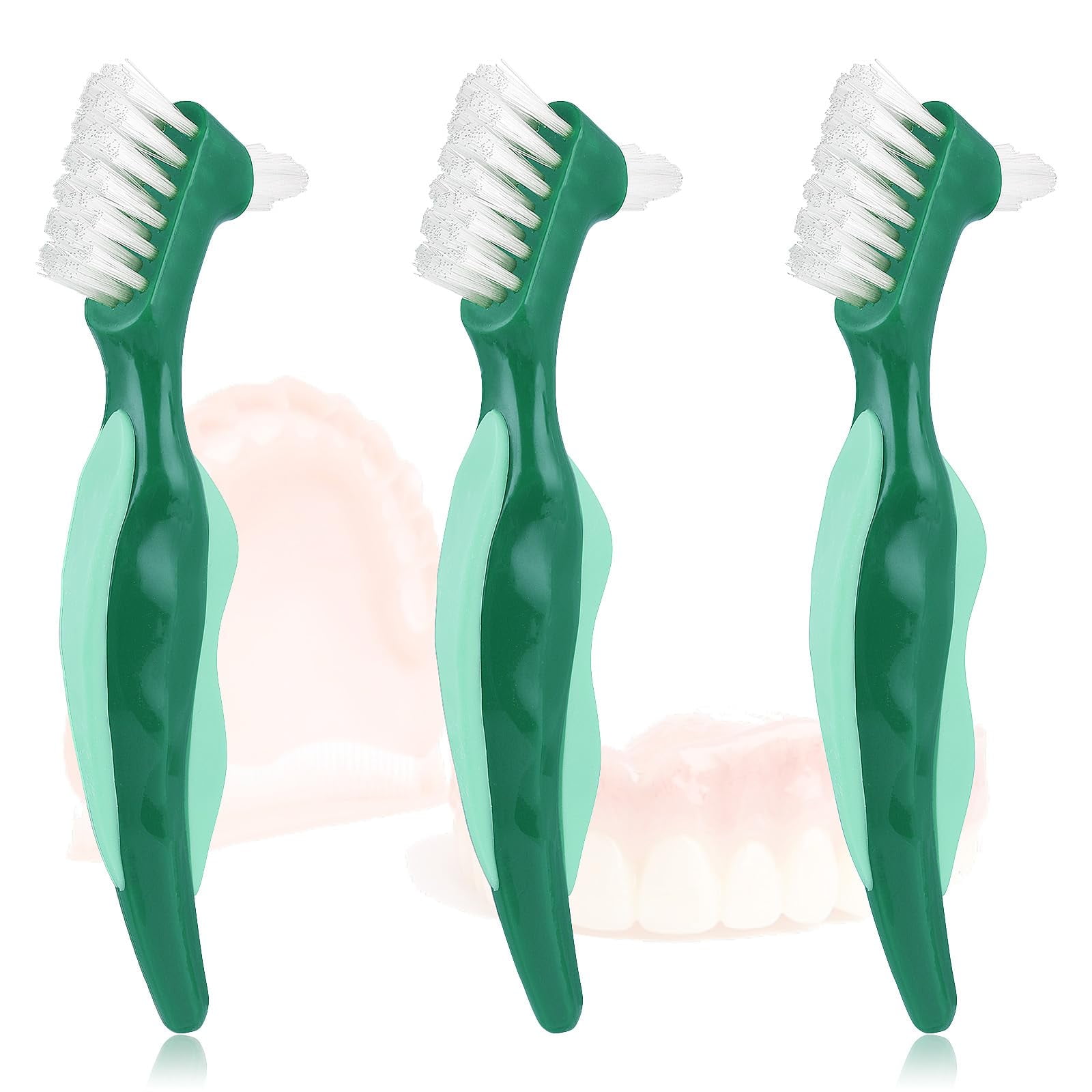 WY LIGHTING LEVEL MMF7 Pcs Hard Denture Brush, Colors Premium Hygiene ...