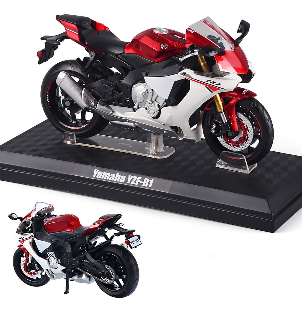 WYBLJ 1:12 With Base, Keyring, Motorcycle Helmet Yamaha Yzf R1 ...