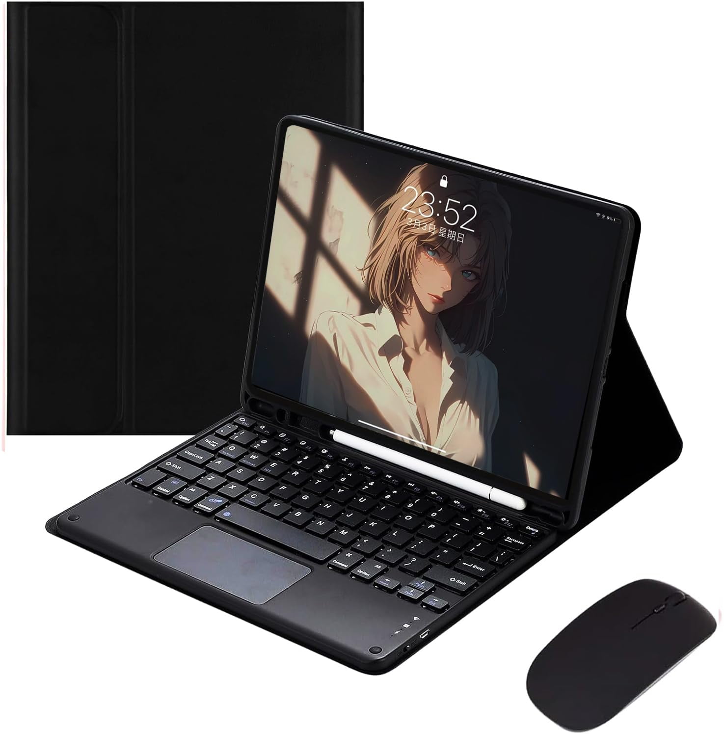 WYBLJ Slim Smart Keyboard Case for Samsung Galaxy Tab S9 Plus / S9 FE ...