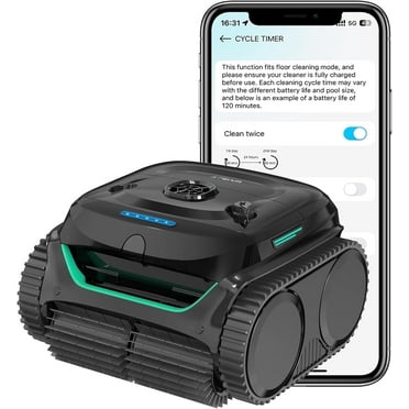 Niya Sonar 50 Wireless Robotic Pool Cleaner by Dolphin, Rechargeable ...