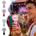 WYBXZ Blue 3 Speed Handheld Fan USB Rechargeable Mini Portable Fan For ...