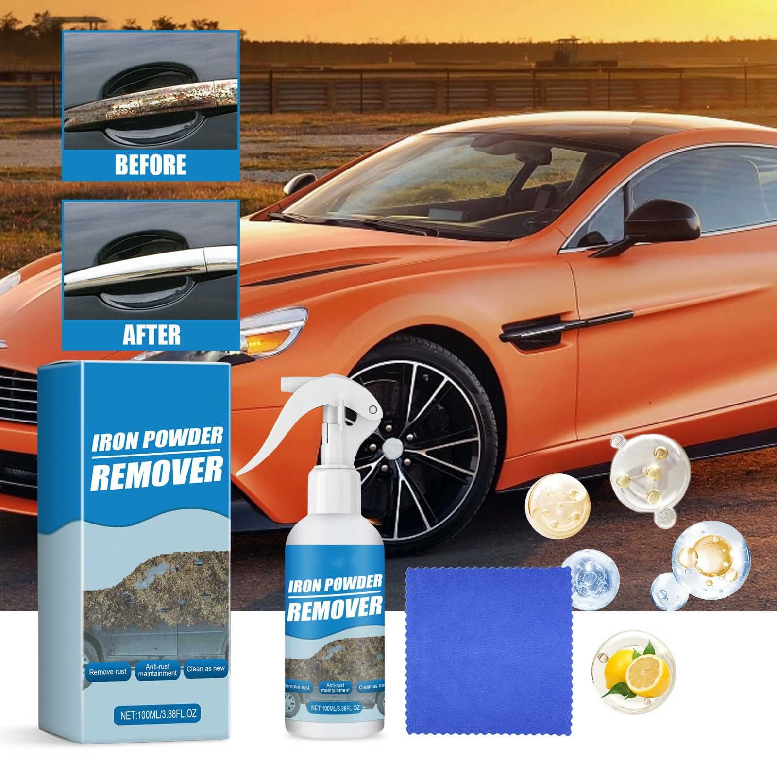 WYBXZ Car Rust Removal Spray, Multi-Functional Wheel Hub Renewals Agent ...