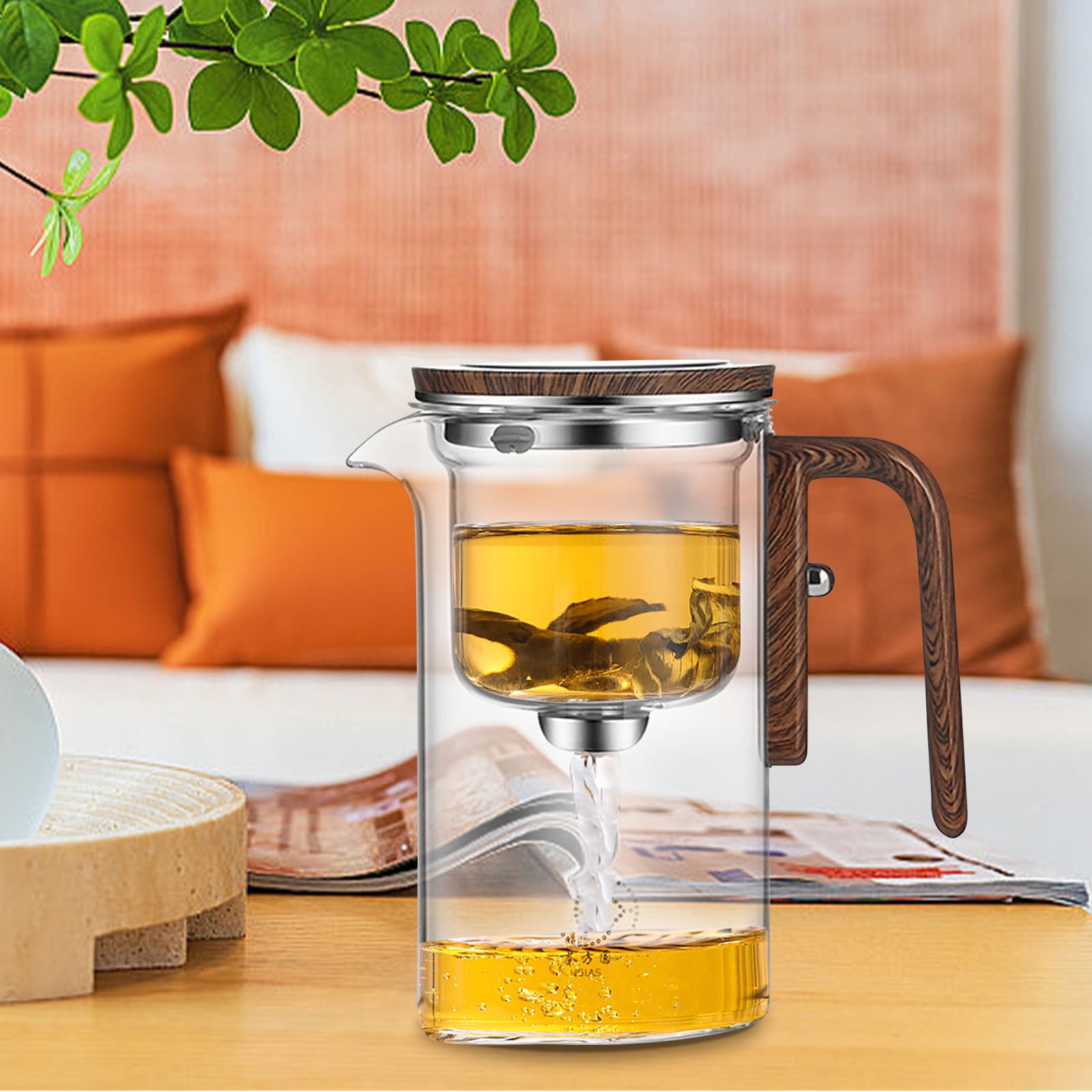 WYBXZ Glass Teapot With Strainer, Rodless Teapot Lazy Tea Set, Tea ...