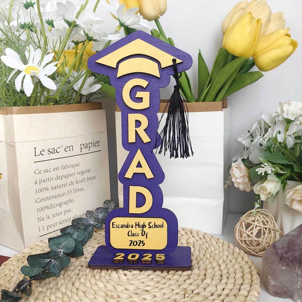 WYBXZ Graduation Ornaments 2025, Graduation Season Wooden Tabletop ...