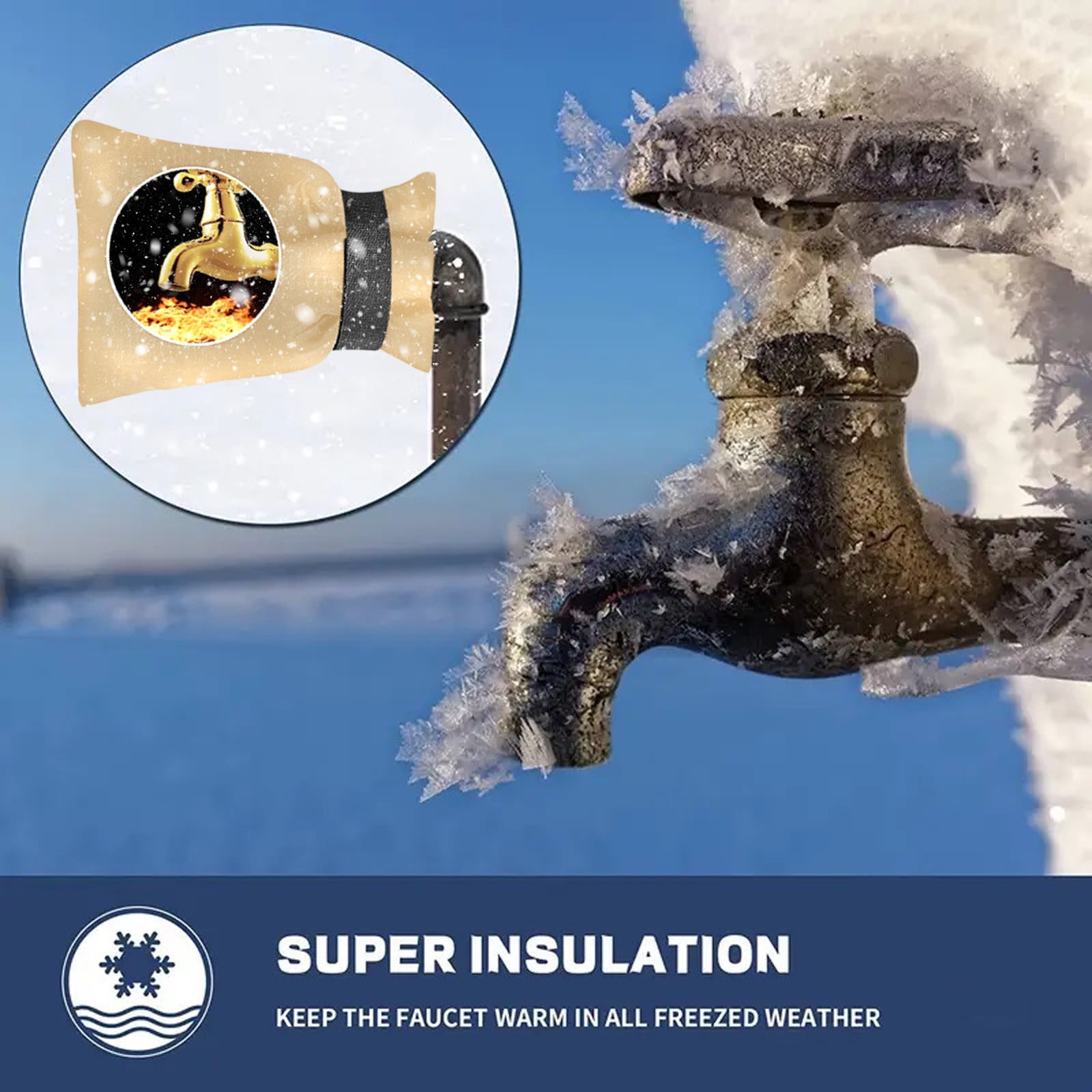 WYBXZ Outdoor Faucet Covers for Winter, Reusable Outdoor Yard Spigot ...