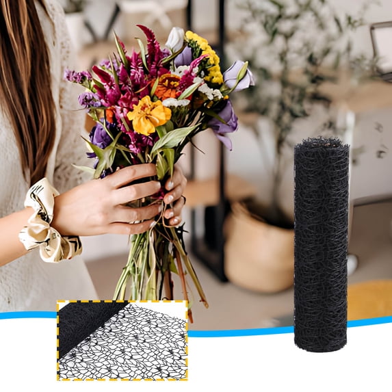 WYBXZ Reversible Net Mesh Bouquet Packaging Paper, Polyethylene Mesh ...