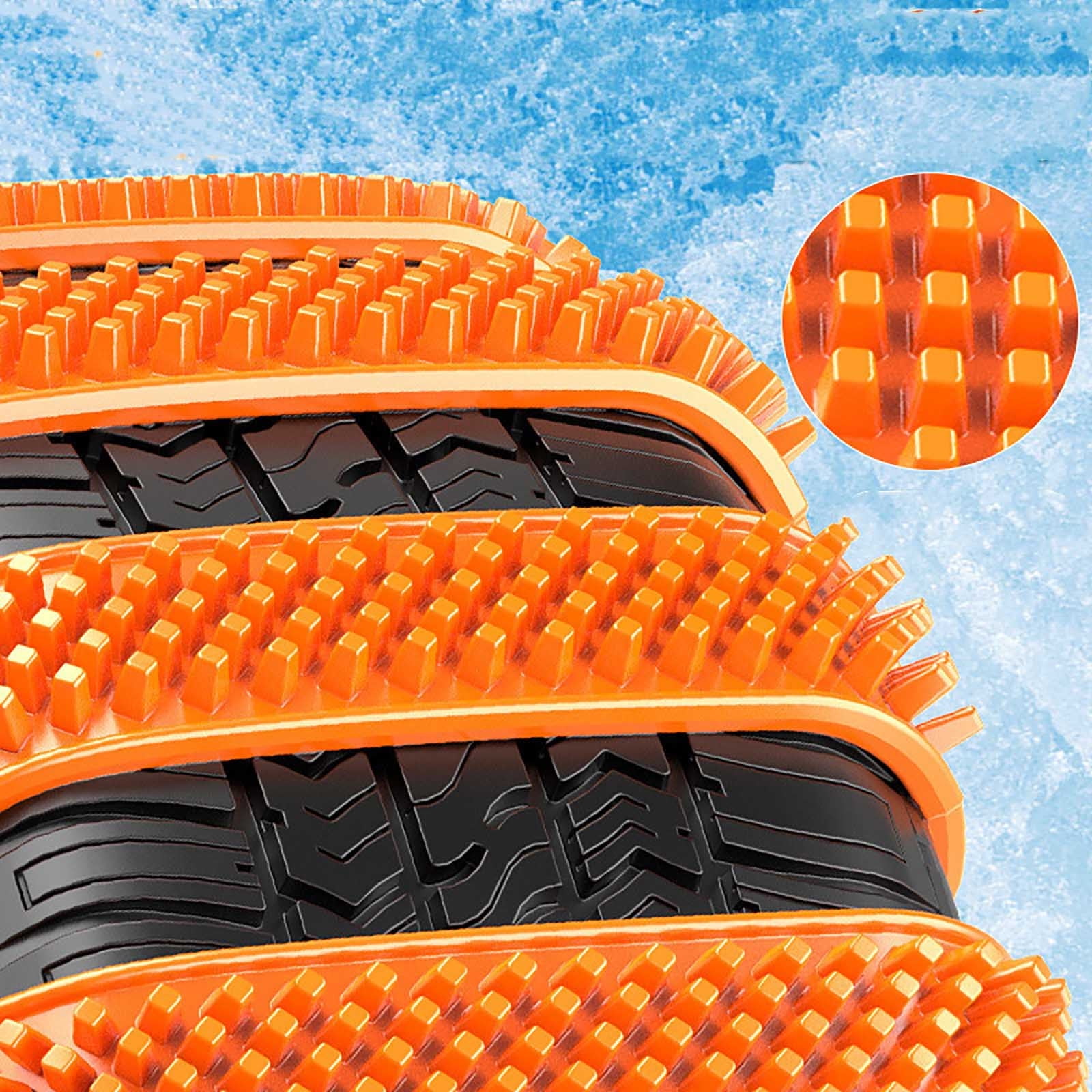 WYBXZ Snow Tire Chain, Reusable Portable Adjustable Plastic Non-Slip ...