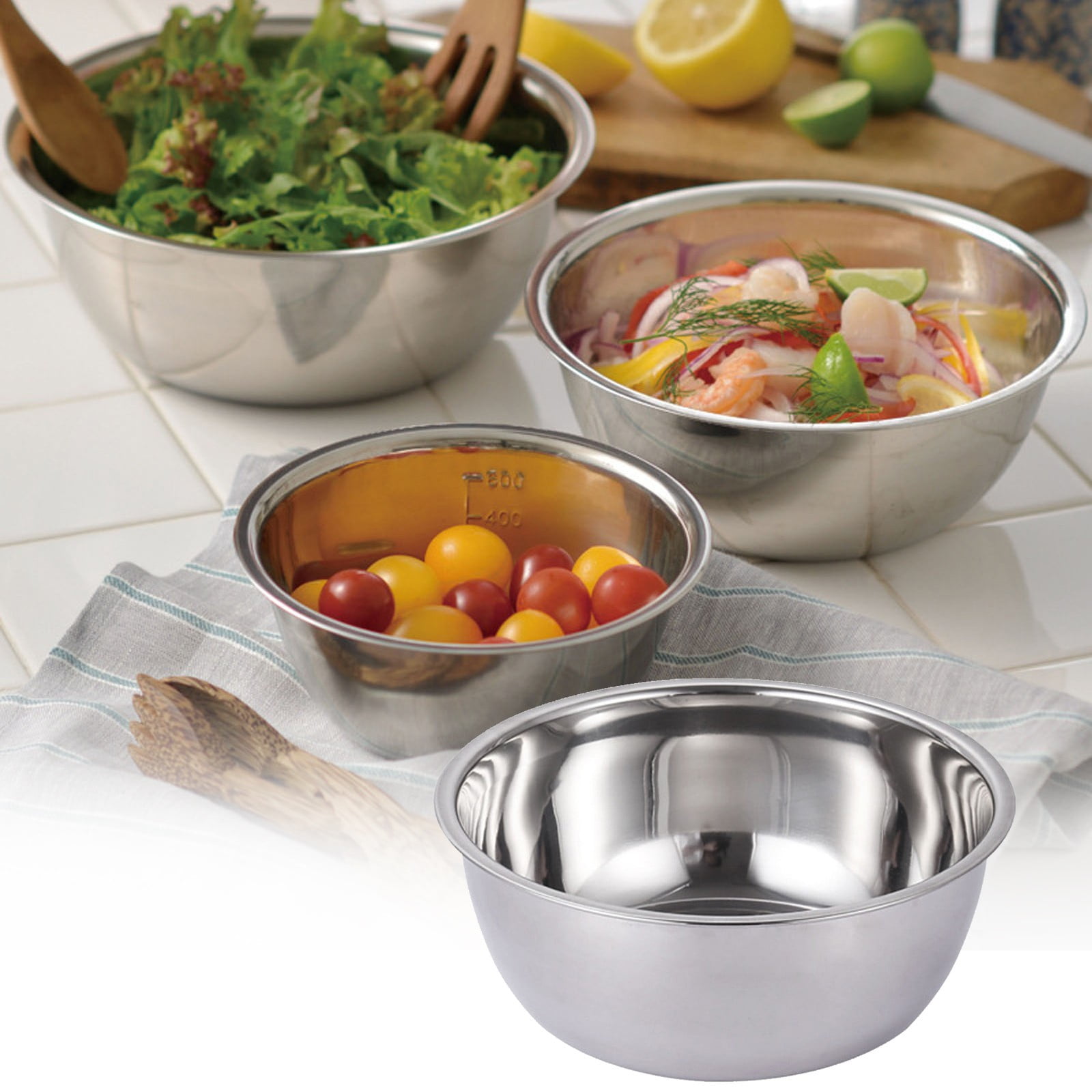 WYBXZ Stainless Steel Basin, Multi-functional Large Basin Stainless ...