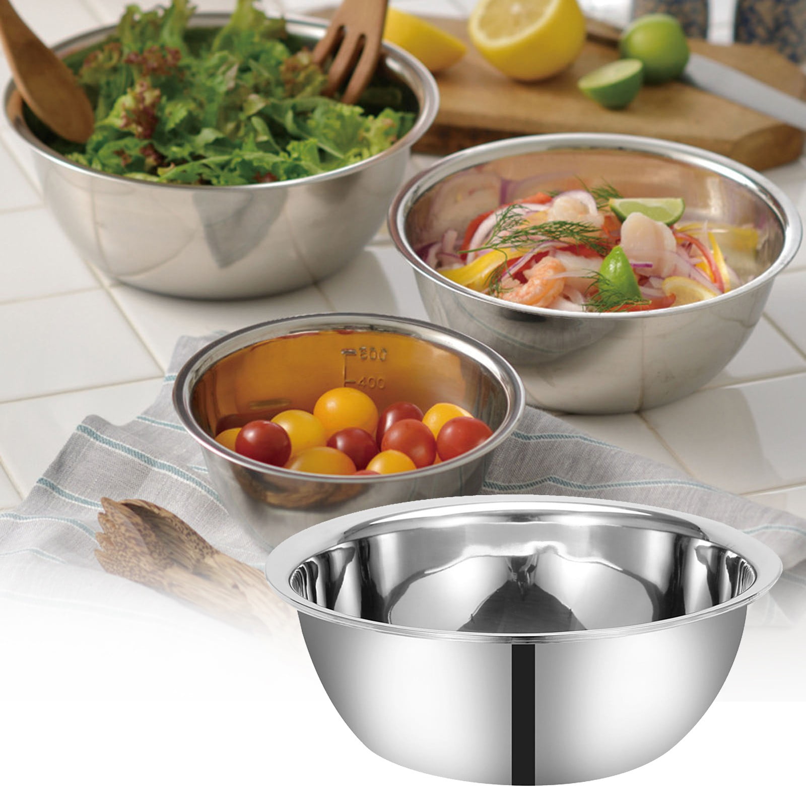 WYBXZ Stainless Steel Basin, Multi-functional Large Basin Stainless ...