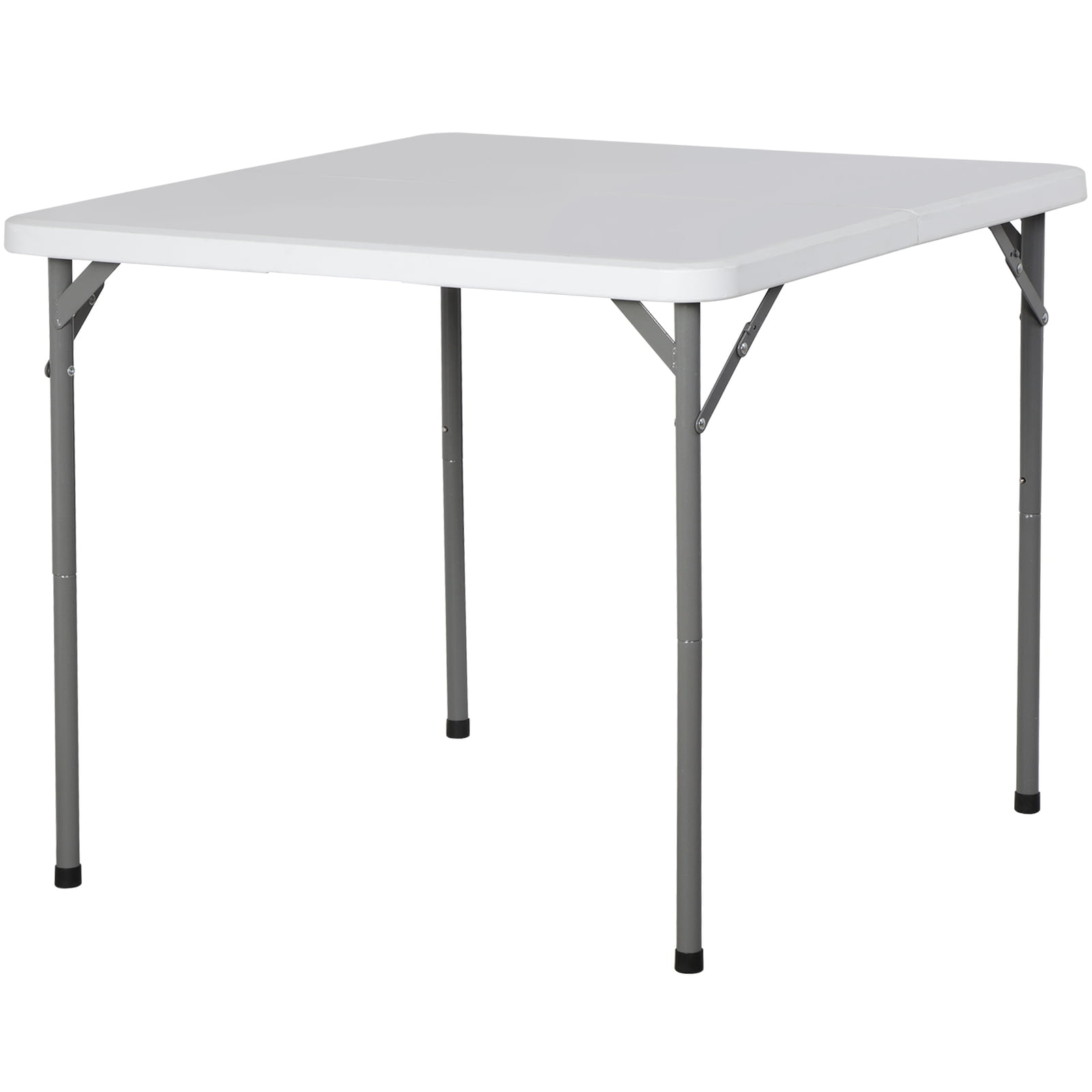 WYDK 34" Square Folding Card Table, Indoor Outdoor Portable Plastic ...