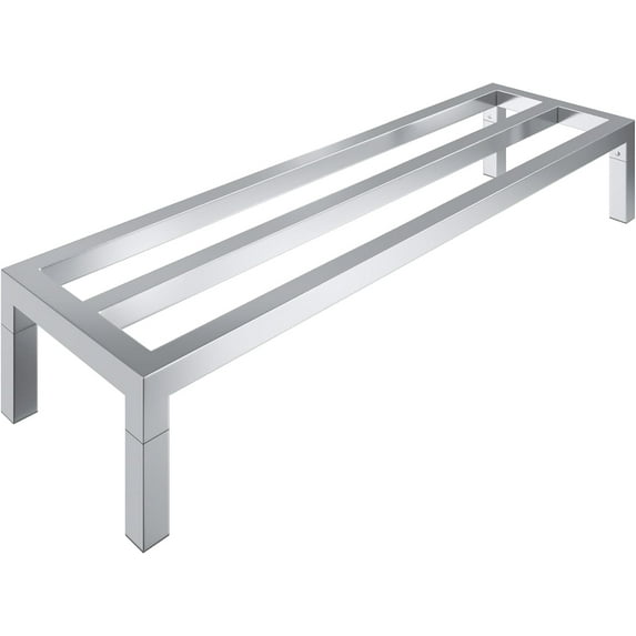 WYDK 48" x 14" | 8" Off The Floor Aluminum Dunnage Rack | 900 Lbs Capacity,Storage in Restaurant ...