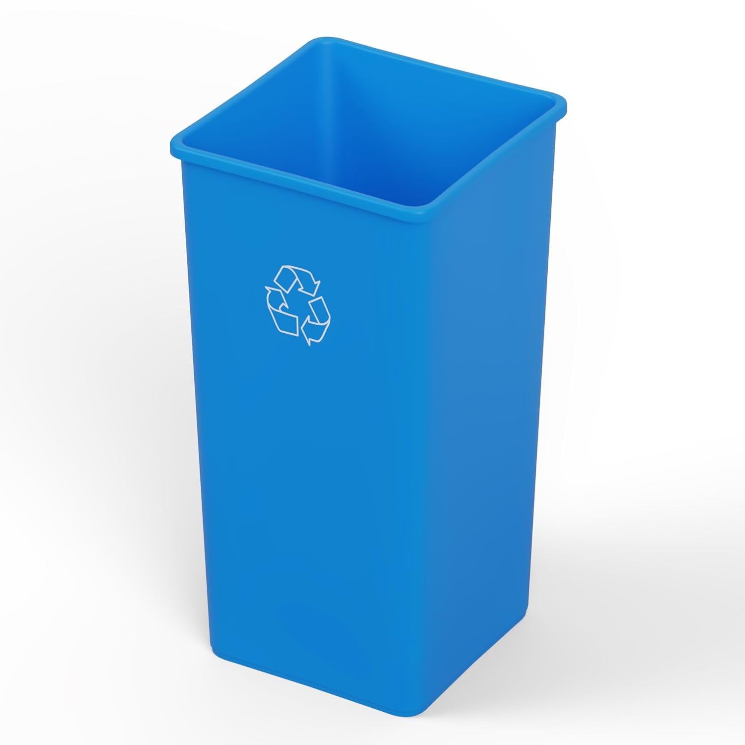 WYDK 50 Gallon Blue Square Commercial Trash Garbage Can | Outdoor ...
