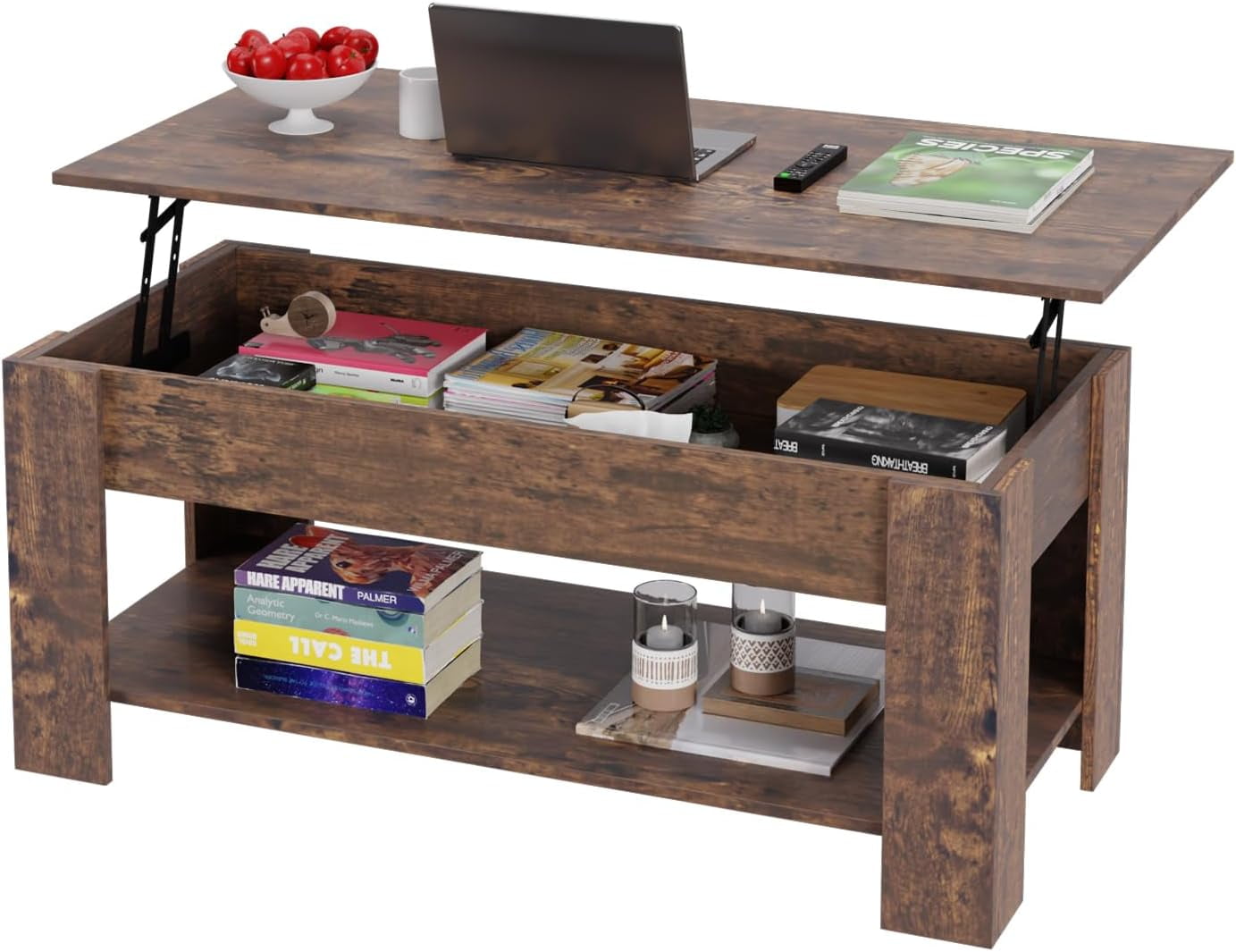WYDK Coffee Table Lift Top Coffee Tables with Hidden Compartment and ...