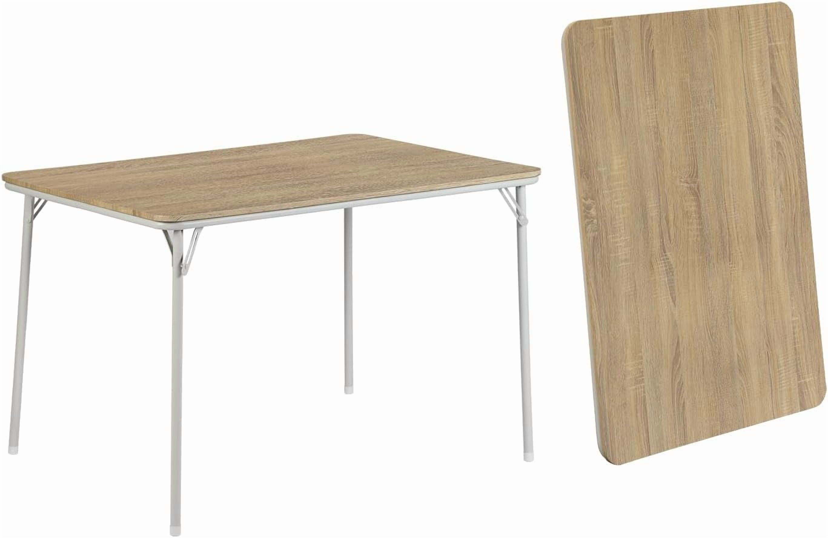 WYDK Indoor & Outdoor Portable Folding Tablewith MDF Tabletop, Square ...