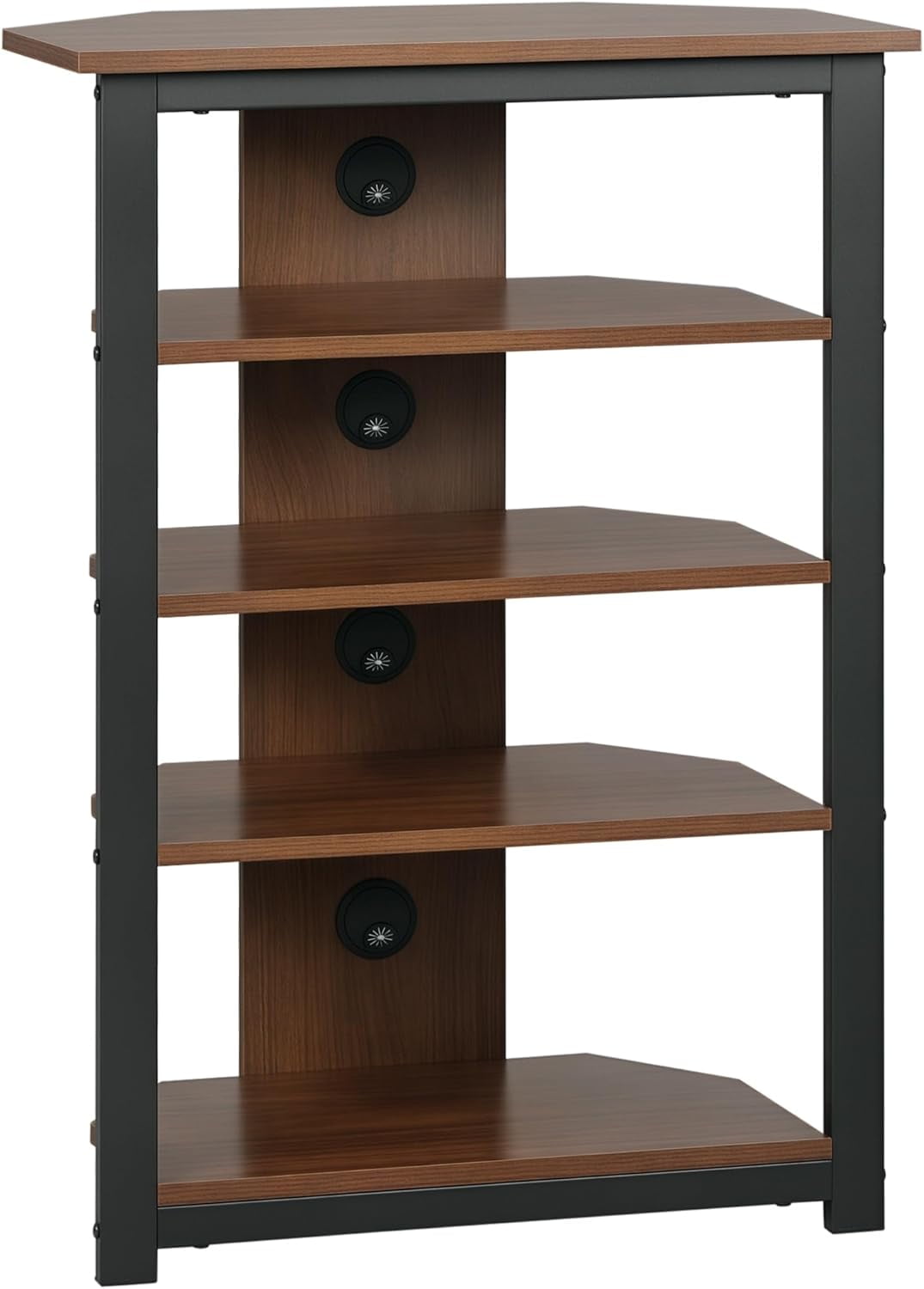 WYDK Media Stand with 4-Tier Audio Rack AV Media Corner Shelf with ...