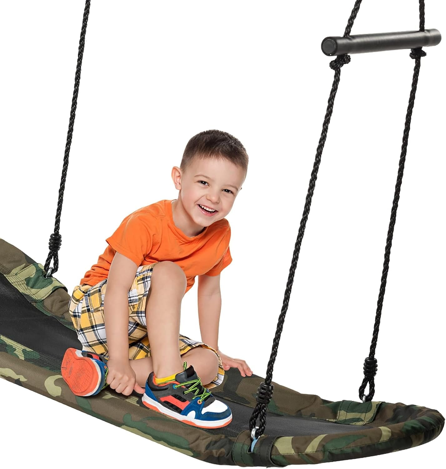 WYDK Surfing Tree Swing,Platform Swing with Soft Handles and Adjustable ...