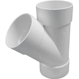 WYE PVC S&D 45DEG HUB 3IN - Walmart.com