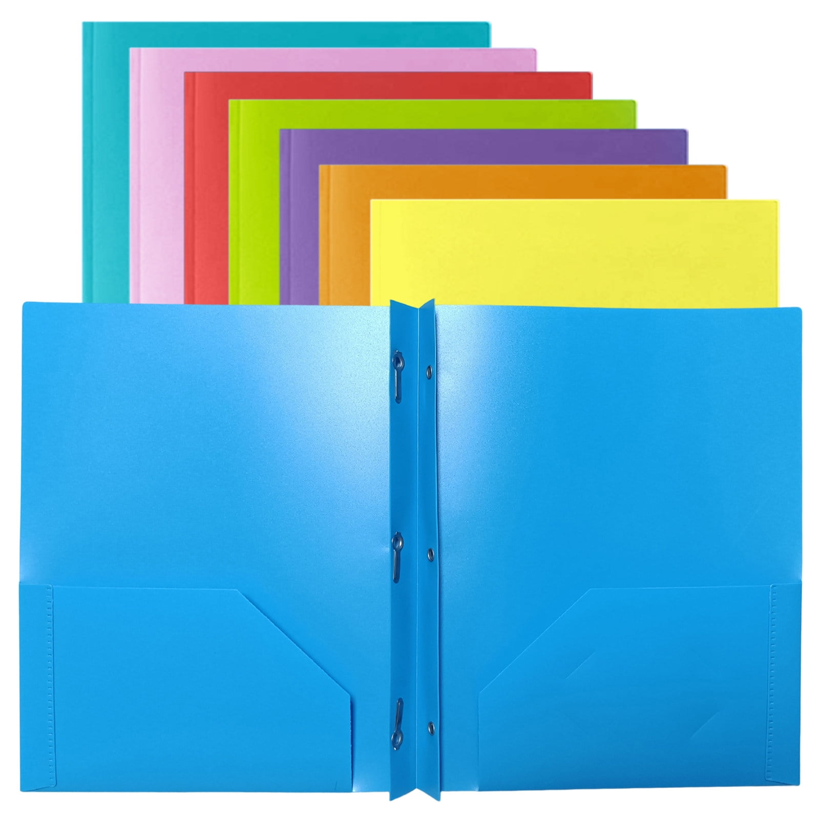 WYFCFF Color coded Folders Multicolor Plastic Folders 8Pcs Versatile ...