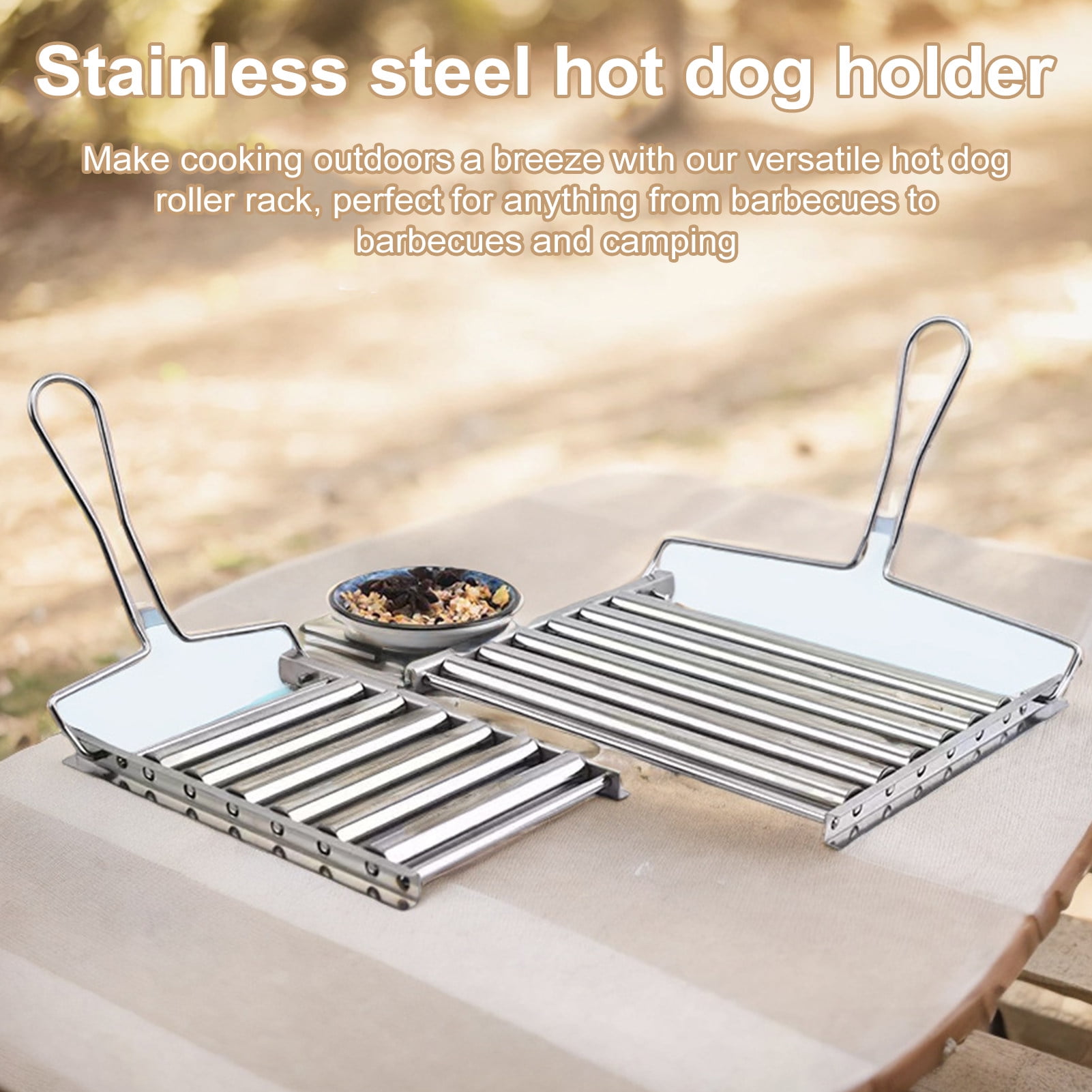 WYFCFF Compact Hot Dog Storage Rack Stainless Steel BBQ Sausage Rack ...