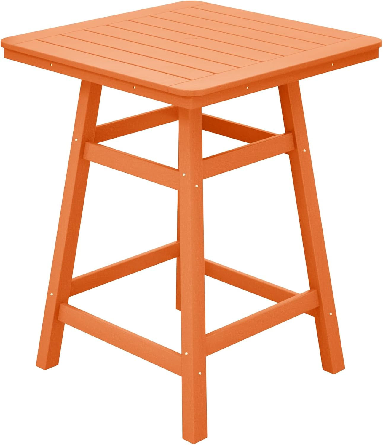 WYH Outdoor Bar Table, 37" Counter Height Square Patio Cocktail Bar ...