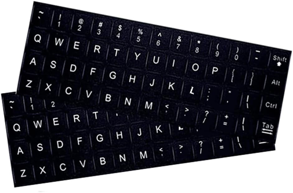 WYJ 2 PCS English Keyboard Letter Stickers,Universal English Computer ...