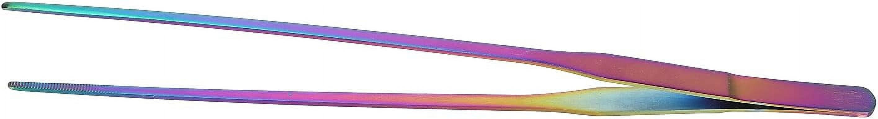 WCX 27cm Reptile Feeding Tongs, Rainbow Color Aquarium Tweezers ...