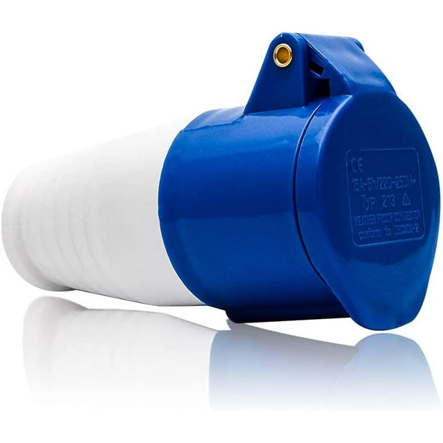 WYJ Blue Industrial Plug & Sockets 32A 220v IP44 3 pin Industrial Site ...