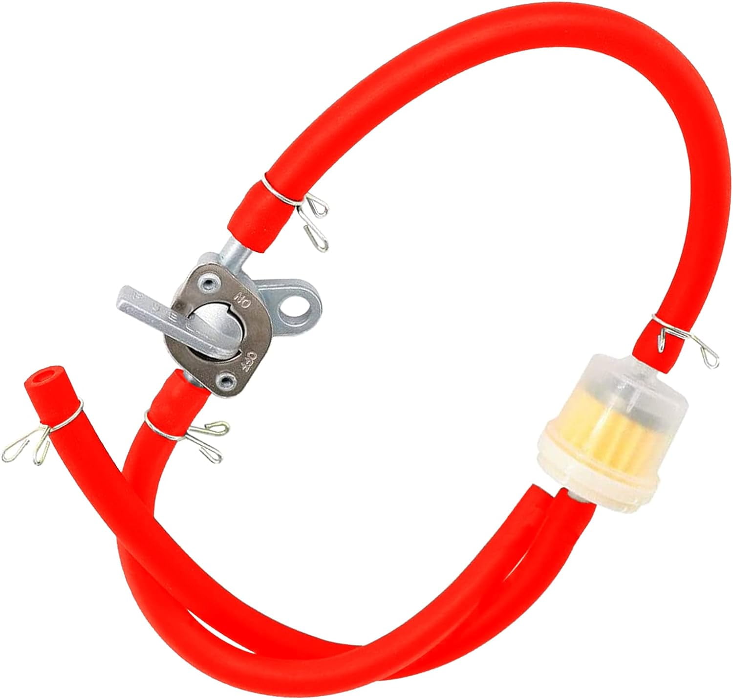 WYJ Fuel Hose Oil Filter Clamps Inline Fuel Shut Off Valve Switch for ...