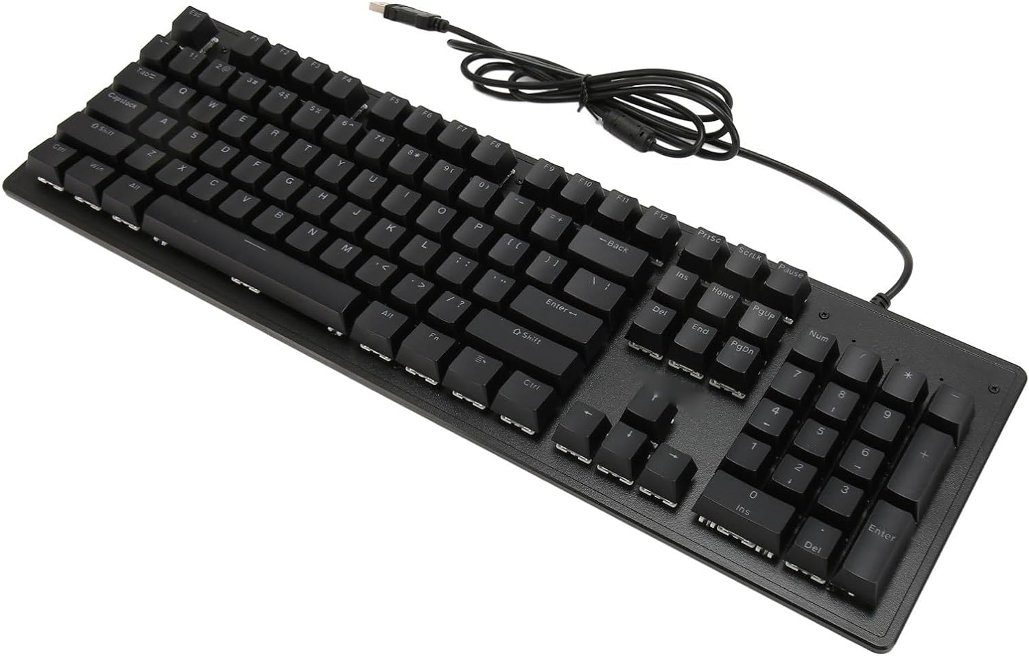 WYJ Gaming Keyboard, Quick Response 104 Keys 4.9ft Cable Wired Keyboard ...
