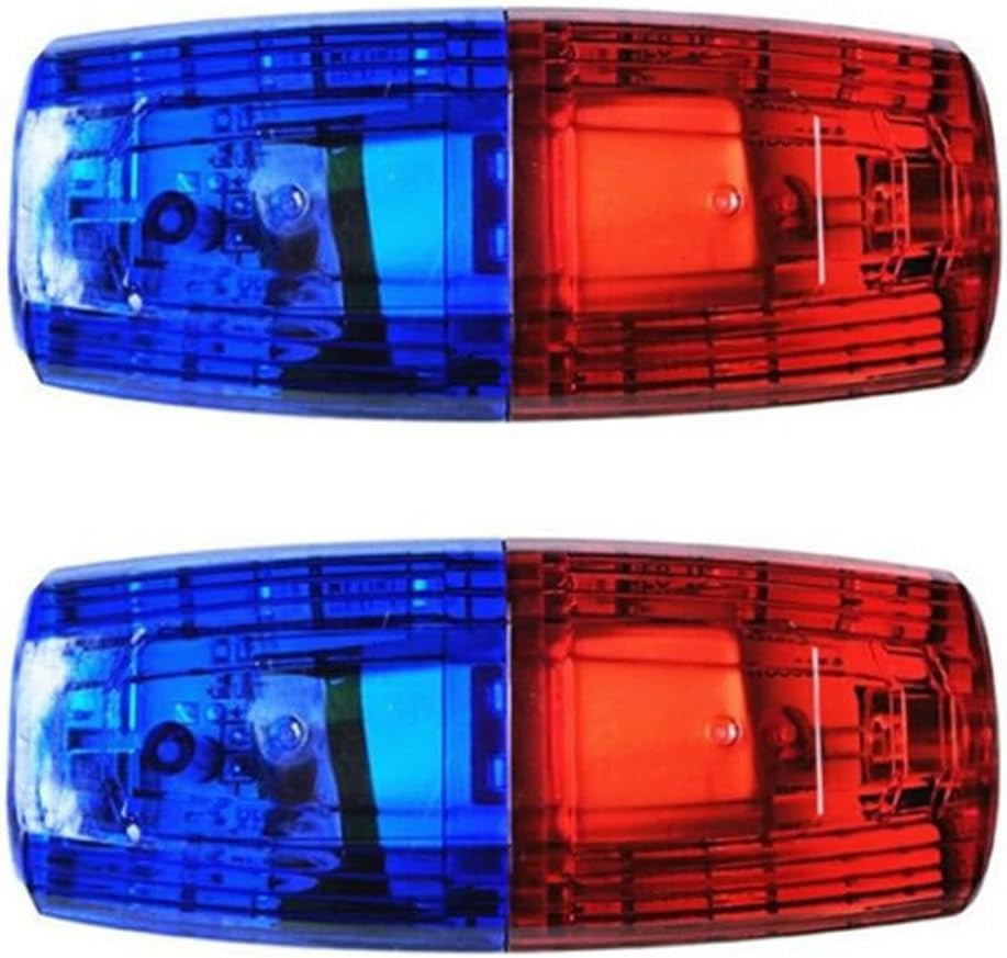 WYJ LED Red Blue Multifunction Clip Flashing Warning Safety Shoulder ...