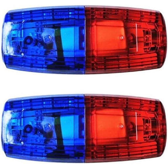 WYJ LED Red Blue Multifunction Clip Flashing Warning Safety Shoulder ...