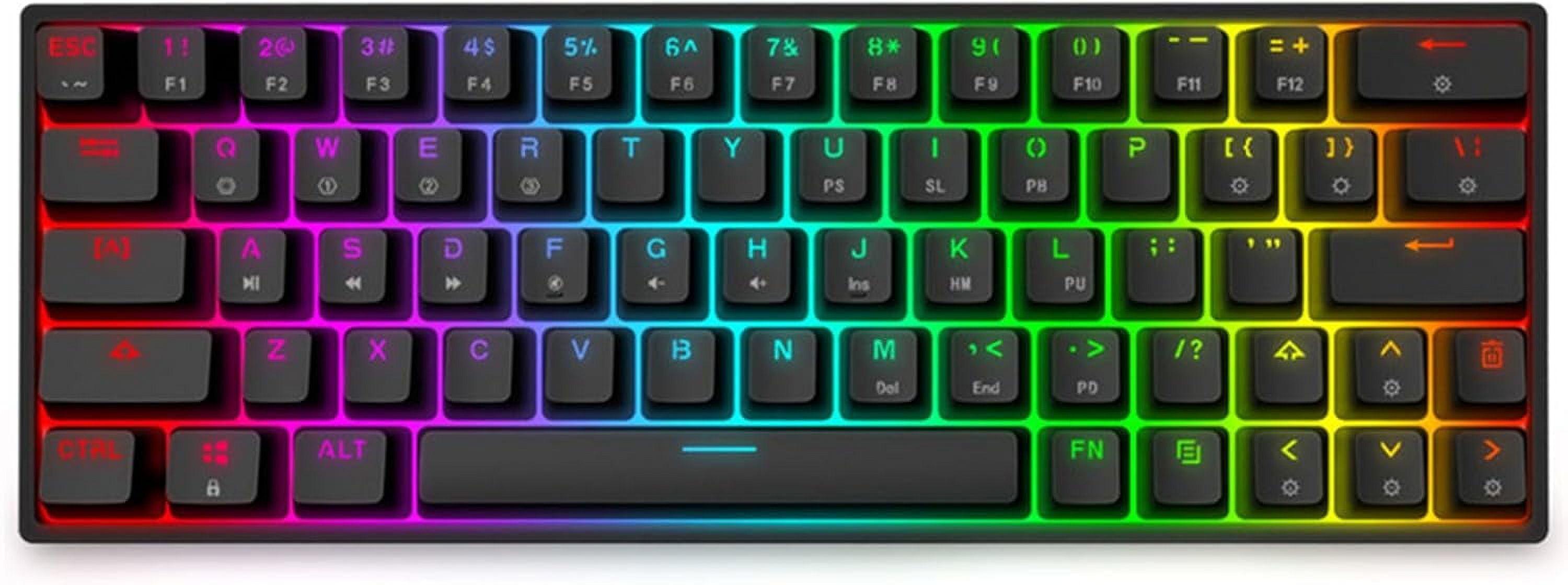 WCX Mechanical Gaming Keyboard with Gateron Optical Switch Backlight ...
