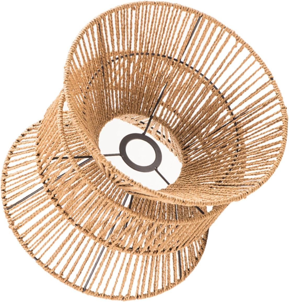 WYJ Rope Lampshade Wicker Pendant Light Shade Chandelier Lamp Shades ...