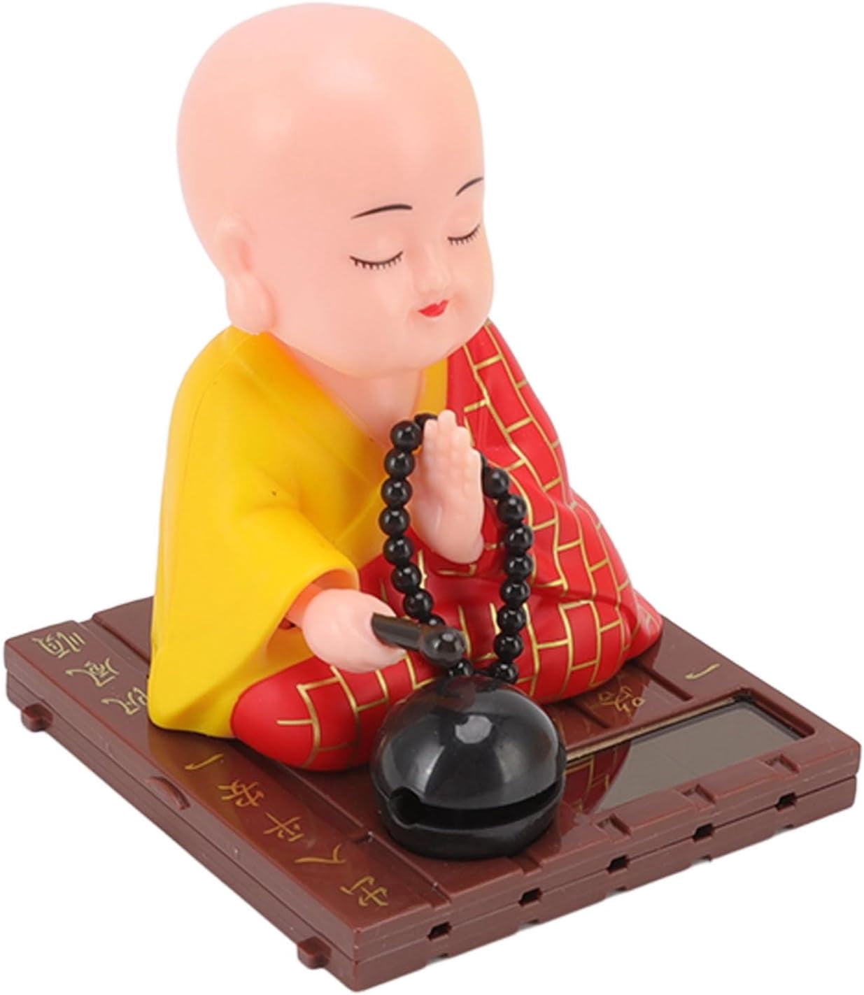 WYJ Solar Powered Little Monk Figurine, Bright Colors, Plastic, Ideal ...