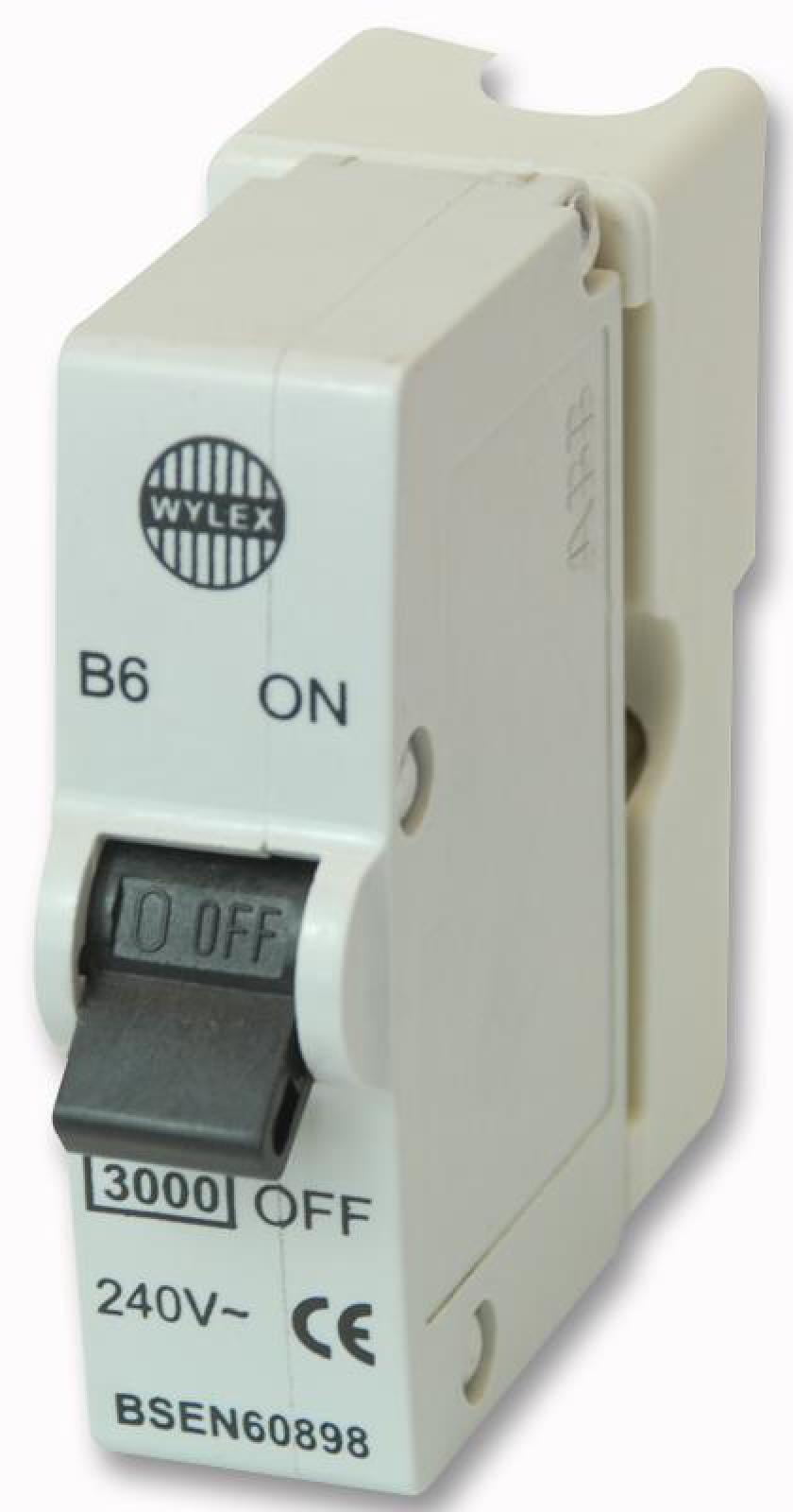 WYLEX - Retro Fit 6A Plug In MCB Circuit Breaker, SP Type B - Walmart.com