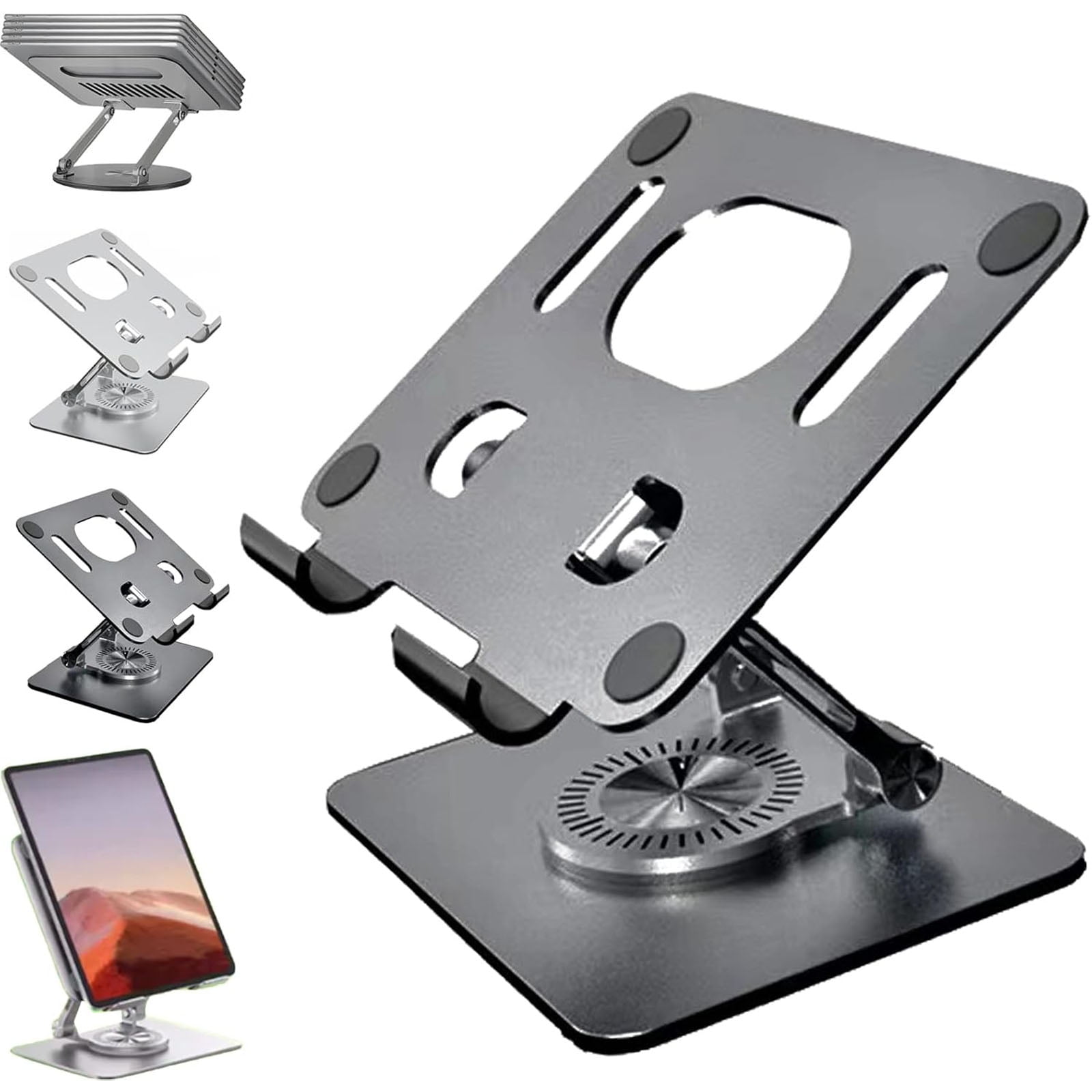WYLQQ Rotating Stand for Laptop, 2025 New Upgraded Adjustable Computer ...