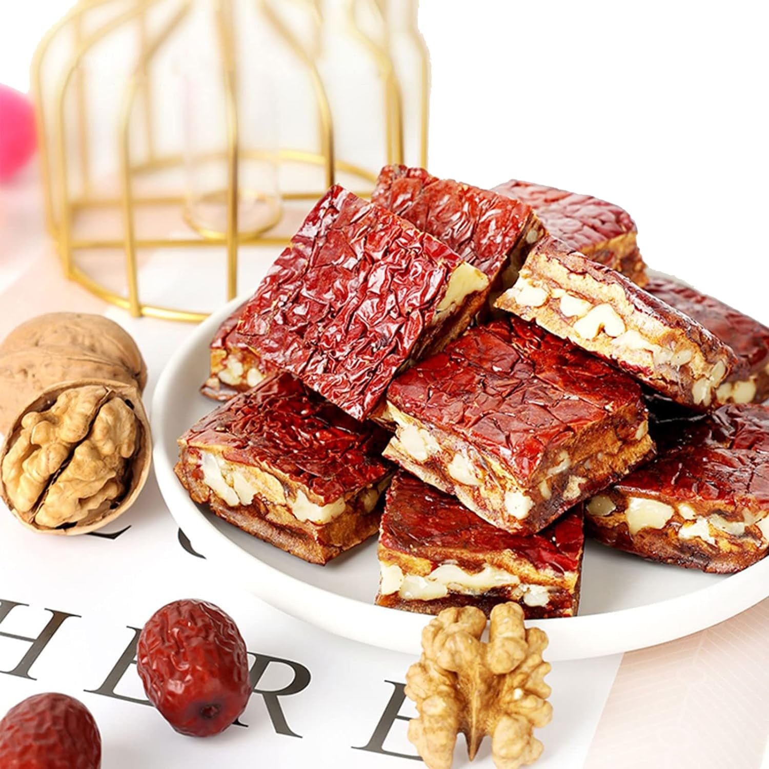 WYLSBSP Dried Dates Red ZS23 Date and Walnut,Individually Wrapped Snack ...