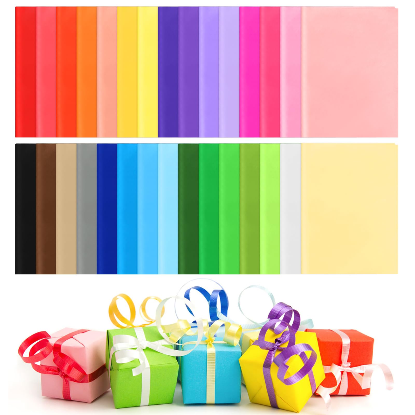 WYOMER 150 Sheets Tissue Paper for Gift Bags, 20'' x 26'' Gift Wrapping ...