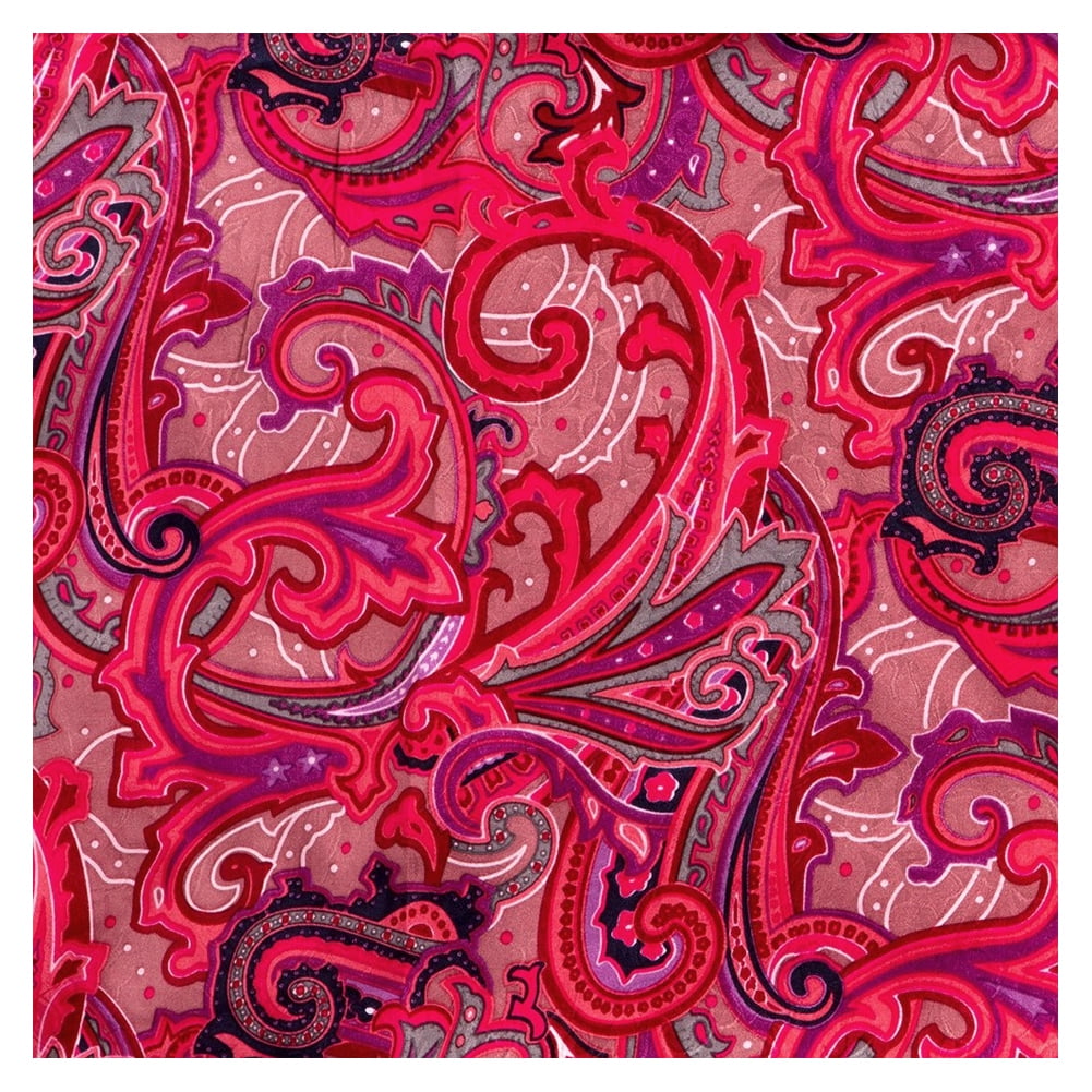 WYOMING TRADERS Paisley Fruit Punch Regular Jacquard Silk Scarf (PFP ...