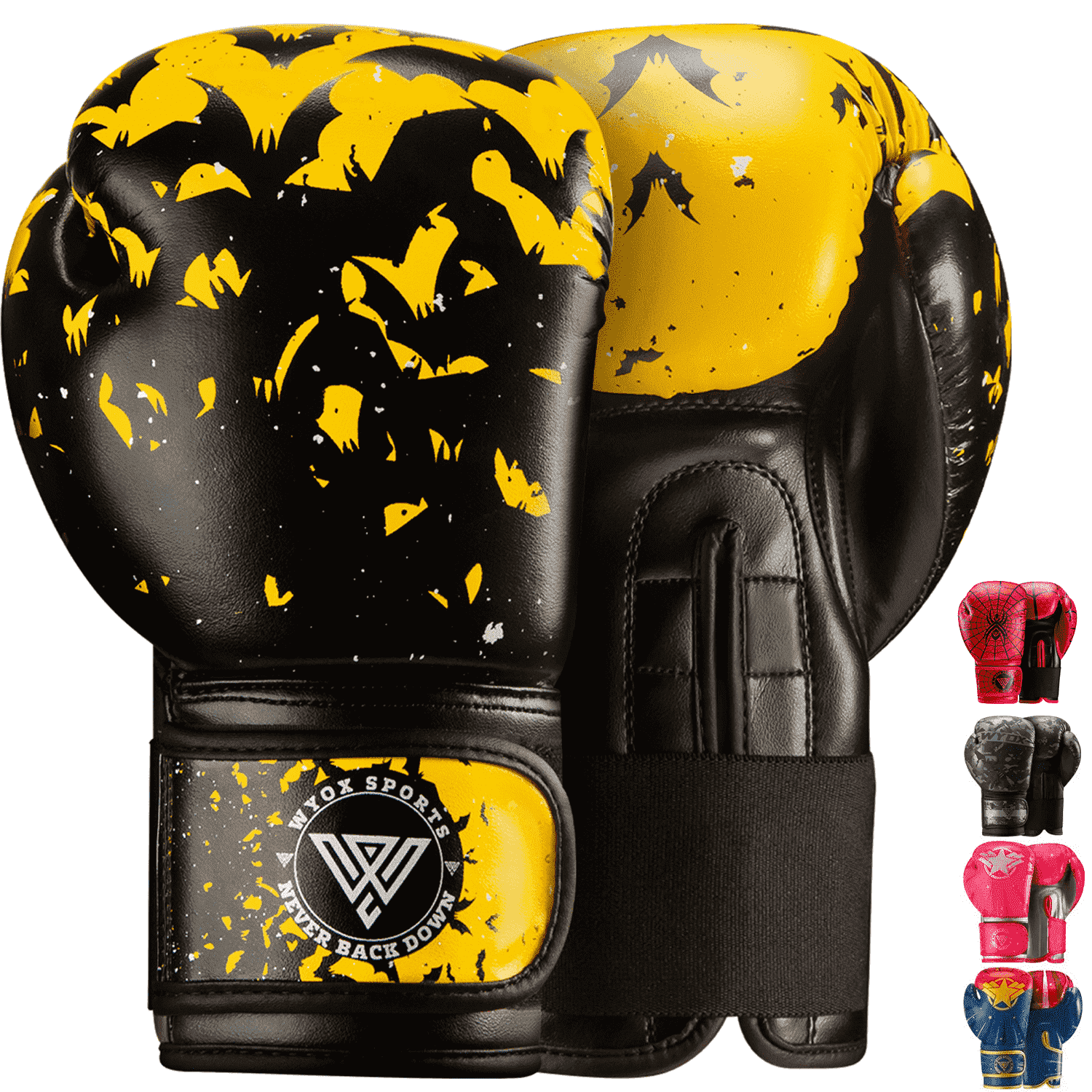 WYOX 6oz Kids Boxing Gloves – Bat | Youth Sparring Gear, Strength ...