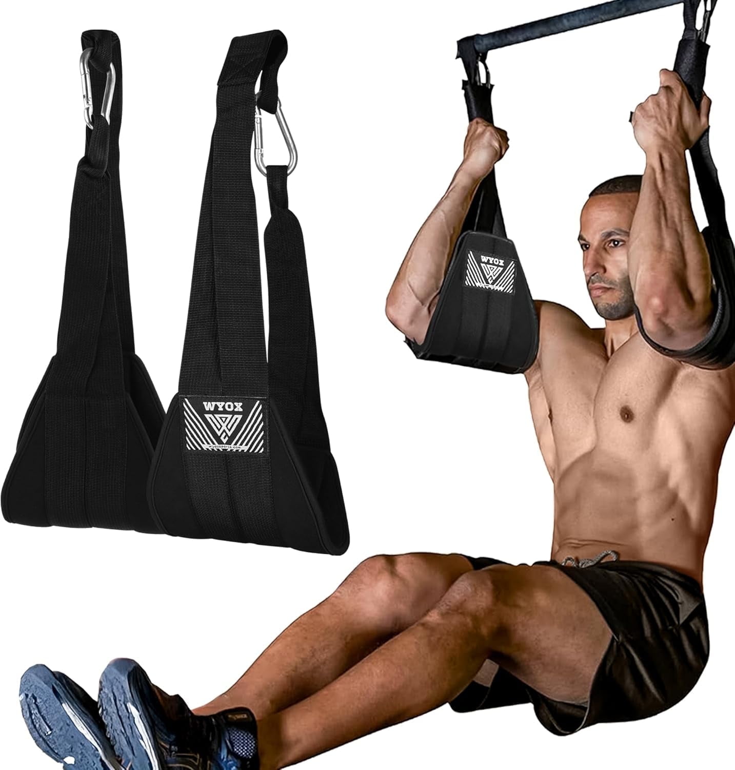 WYOX Ab Straps for Men and Women ǀ Abdominal Sling Straps with Padded ...