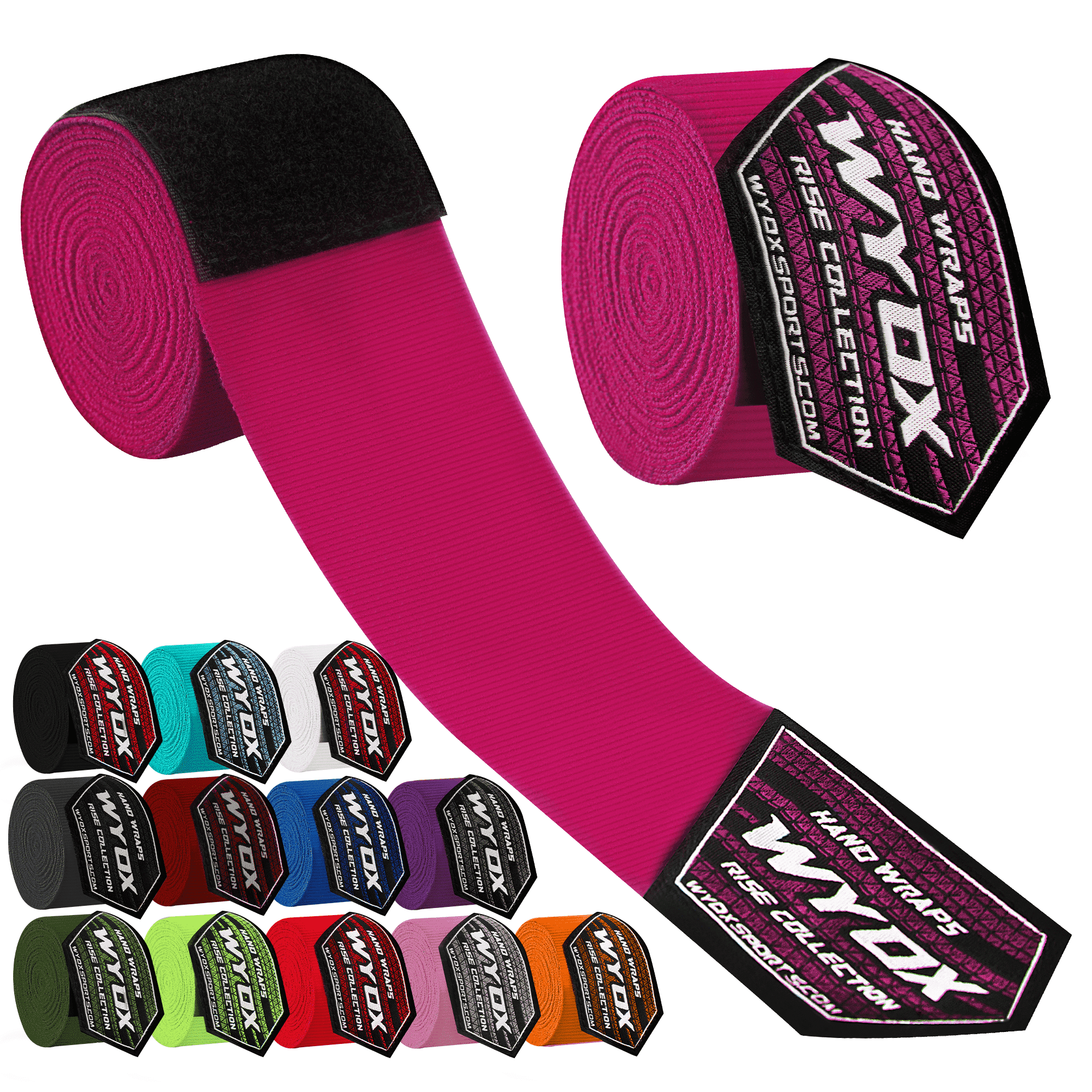 WYOX Boxing Hand Wraps 180-Inch – Elastic Bandage Wraps, Bandages ...