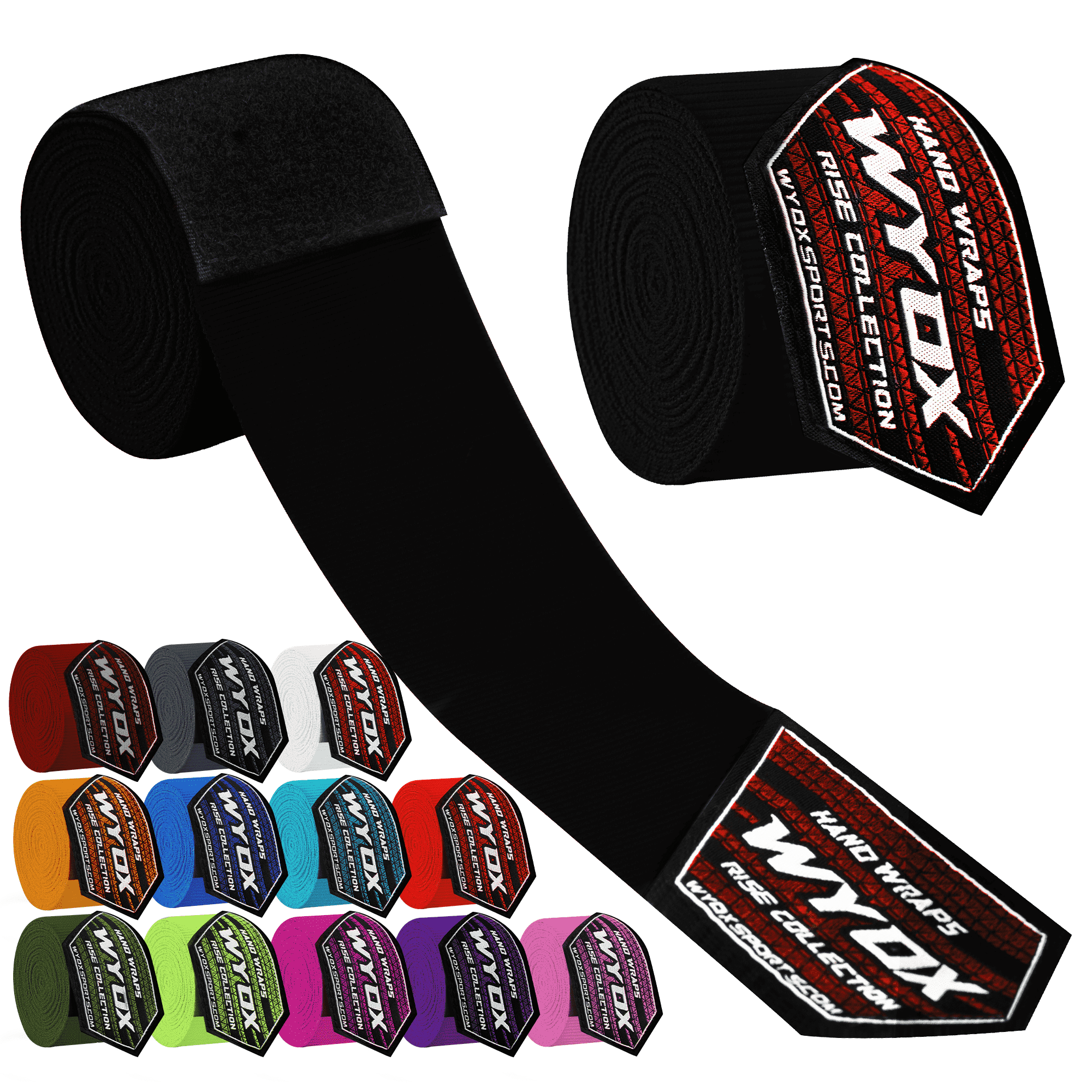 WYOX Boxing Hand Wraps 180-Inch – Elastic Bandage Wraps, Bandages ...