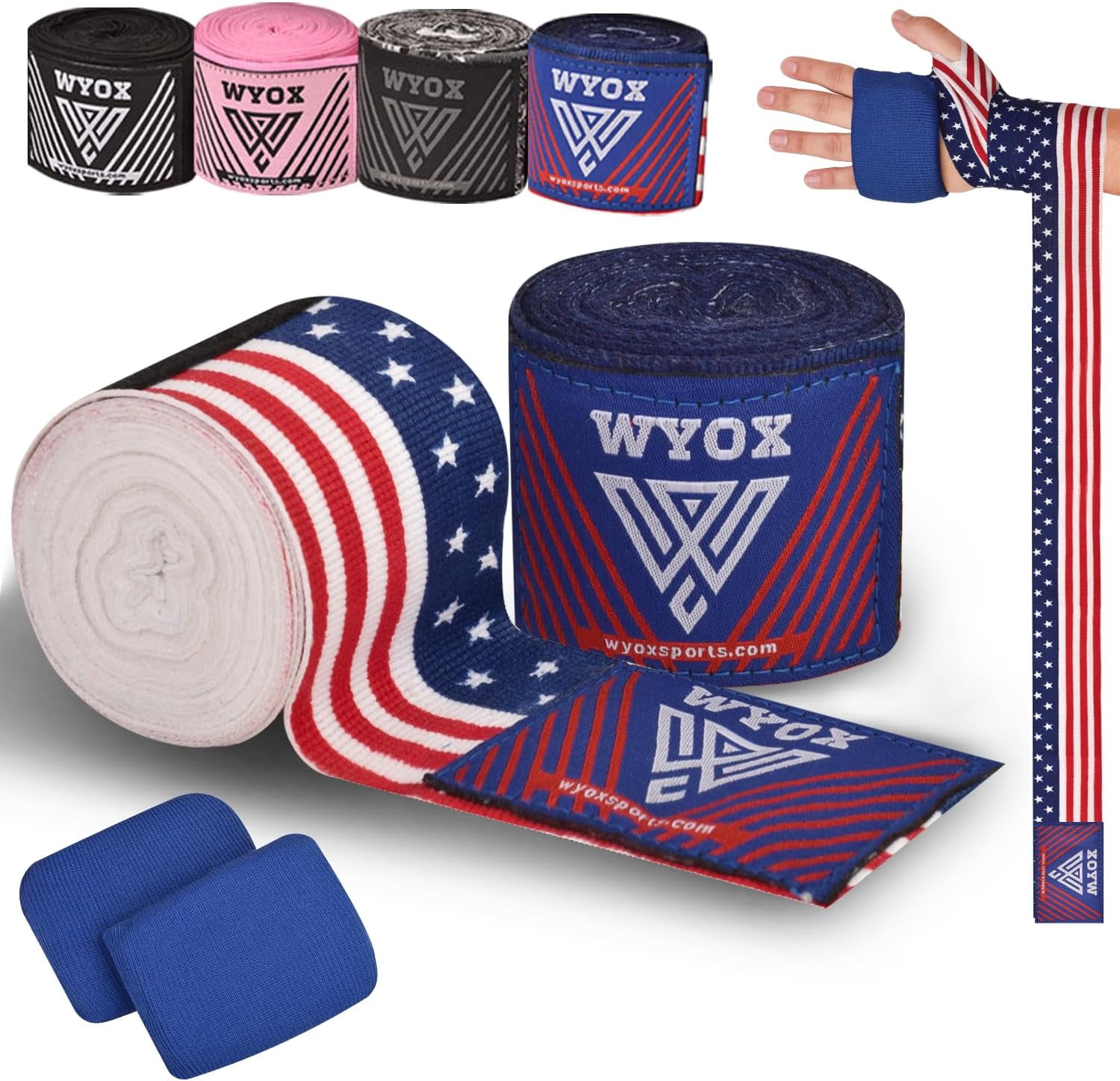 WYOX Boxing Hand Wraps with Knuckle Guards for Boxing and MMA - USA ...