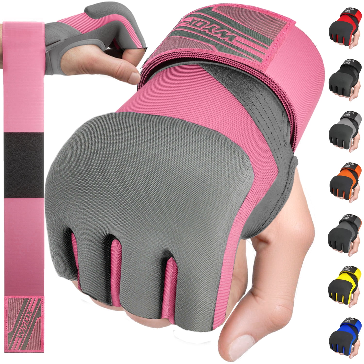 WYOX Gel Boxing Hand Wraps Inner Gloves for Men & Women, 80cm Quick ...