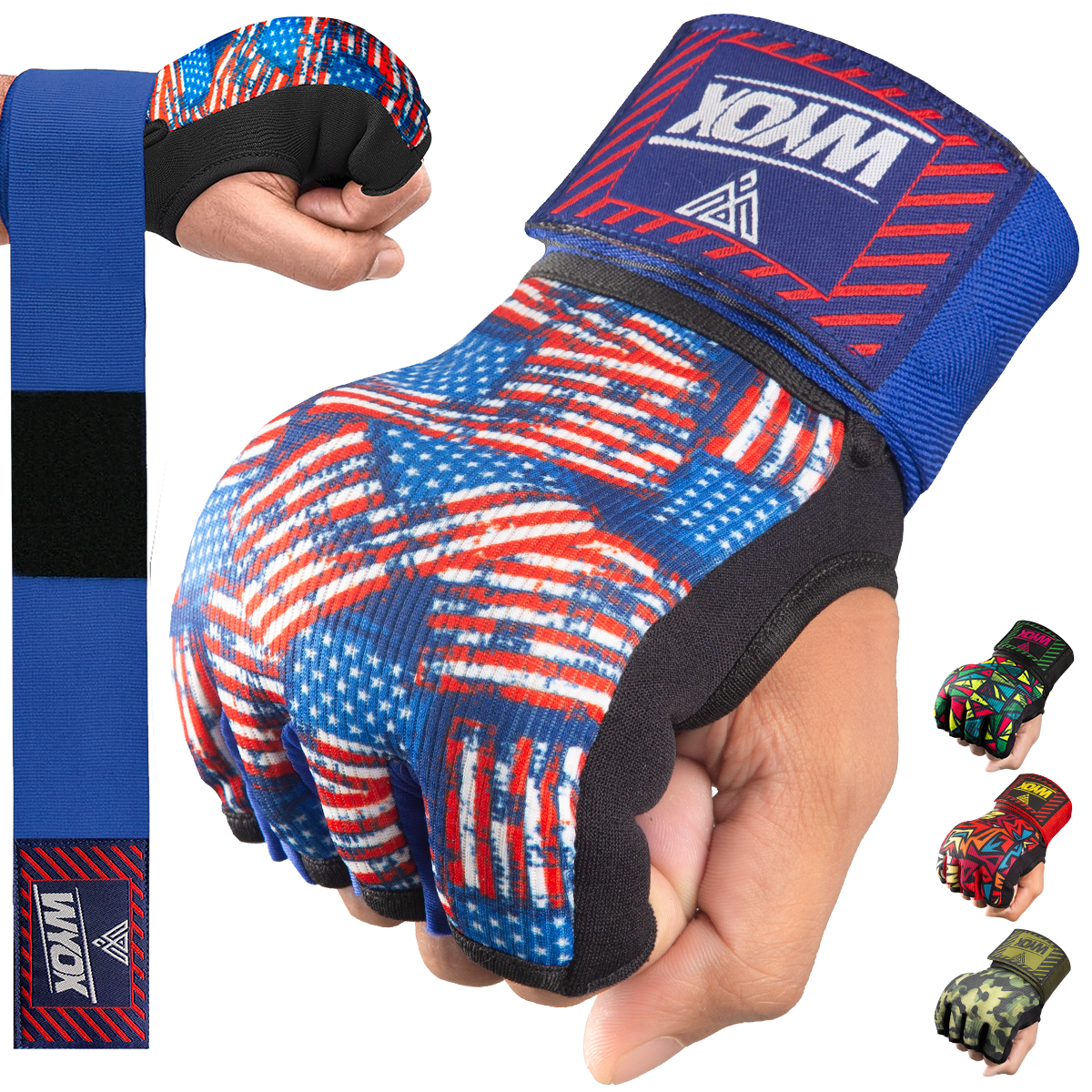 WYOX Gel Boxing Hand Wraps Inner Gloves for Men & Women – 80cm Padded ...